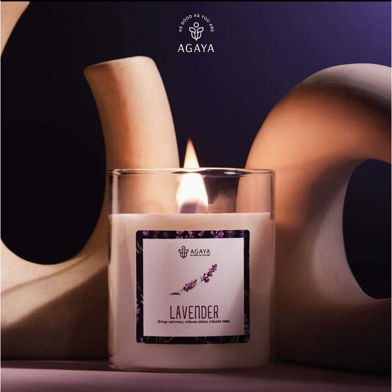 Nến thơm phòng Agaya Lavender (size S) hộp 100g | Medigo