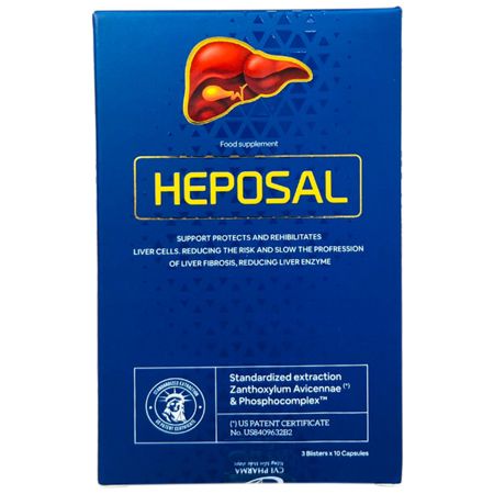 Hỗ trợ phục hồi và bảo vệ gan HEPOSAL hộp 3 vỉ x 10 viên