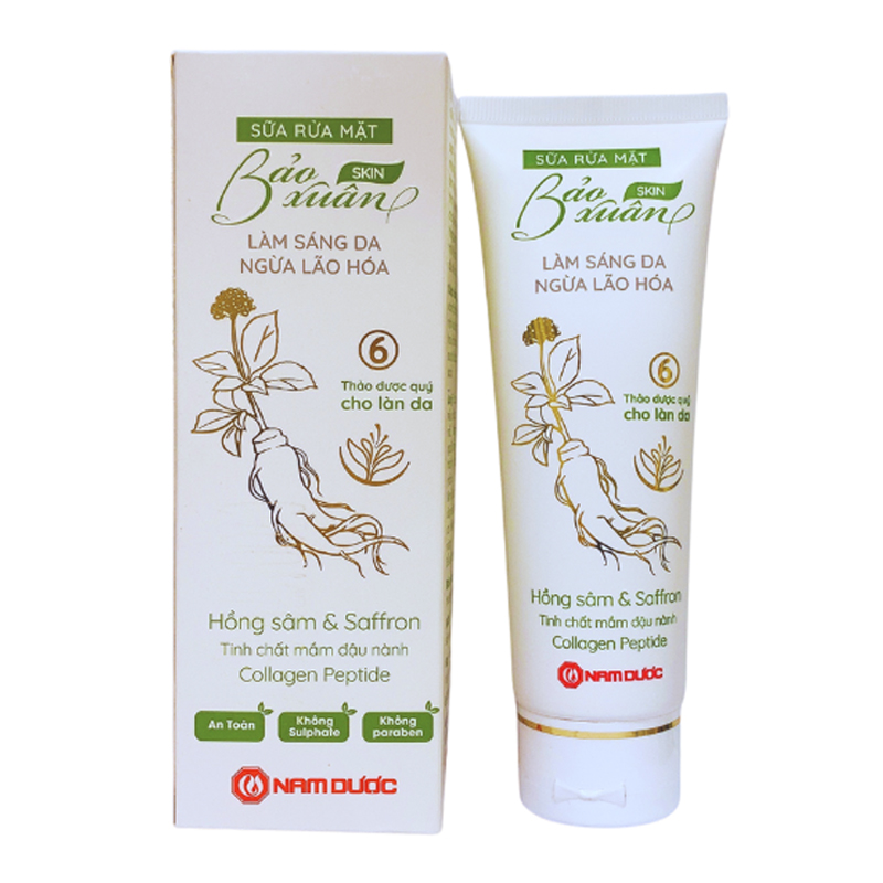 Sữa rửa mặt Bảo Xuân Skin hộp 1 tuýp 100g