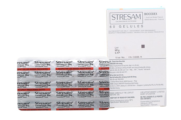 Thuốc trị rối loạn lo âu Stresam hộp 60 viên | Medigo