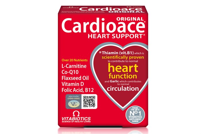 Viên uống tăng cường chức năng tim Vitabiotics Cardioace Original hộp ...