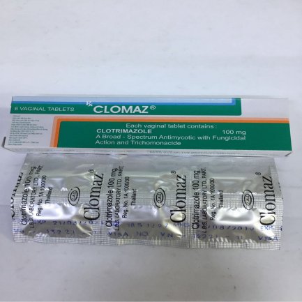 Viên đặt âm đạo trị nhiễm khuẩn CLOMAZ hộp 6 viên