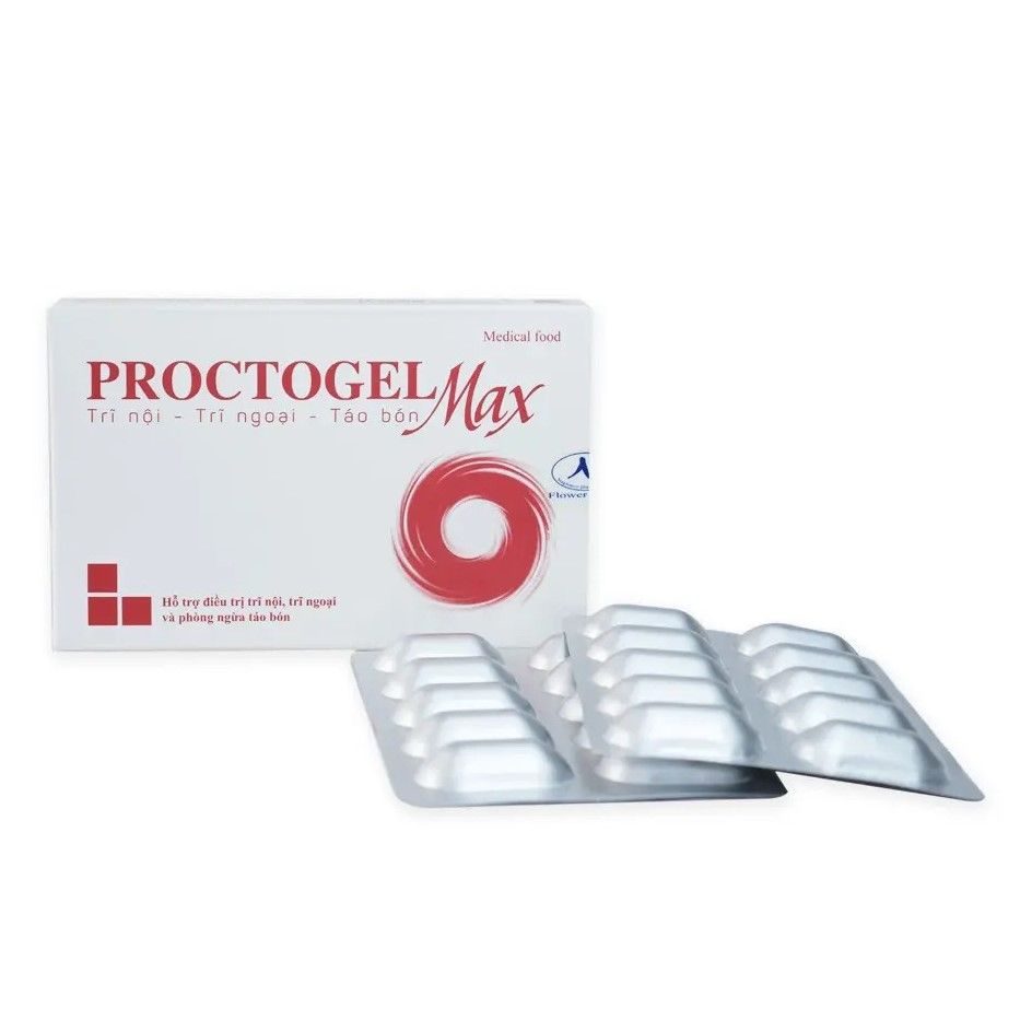 Hỗ trợ điều trị trĩ nội, trĩ ngoại và phòng ngừa táo bón Proctogel Max ...