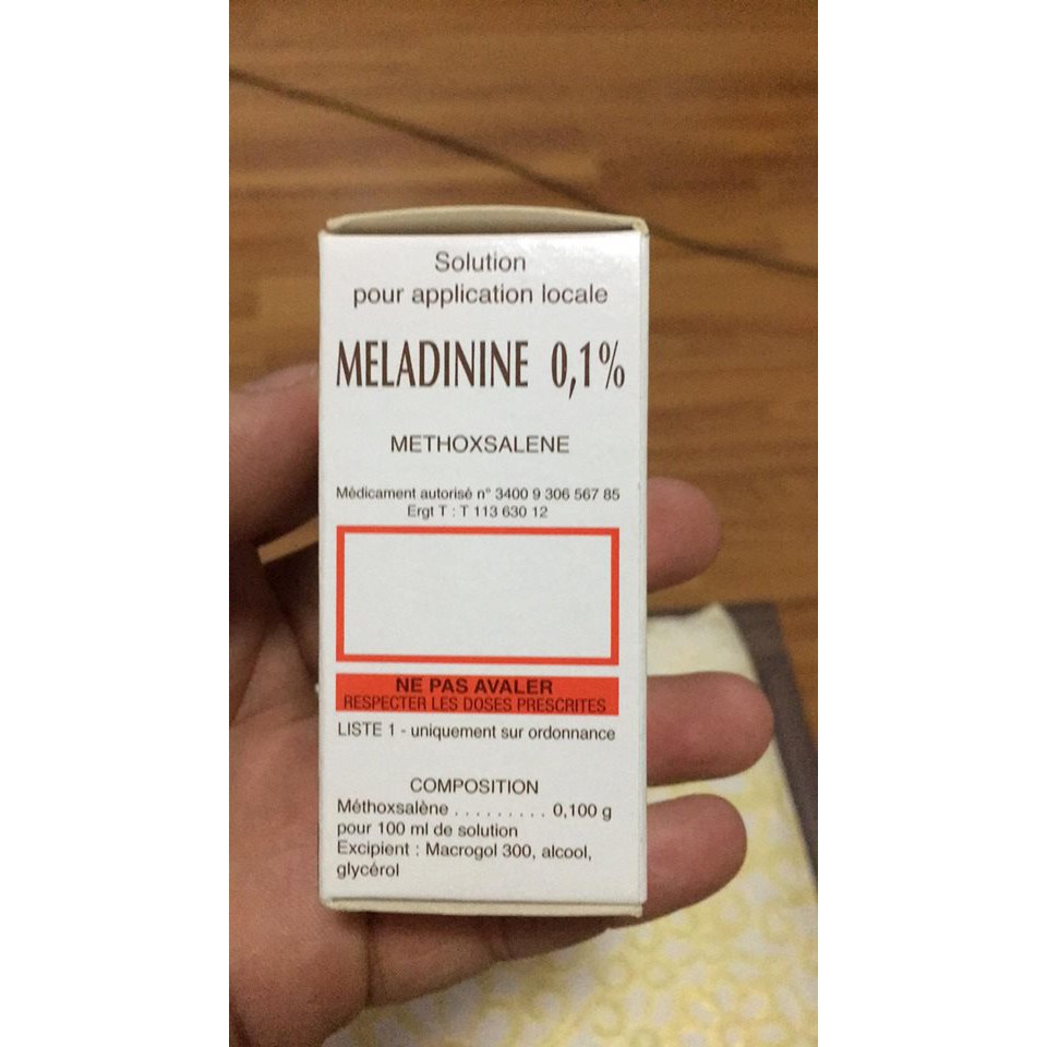 Thuốc da liễu Meladinine 0,1% hộp 1 chai 100ml