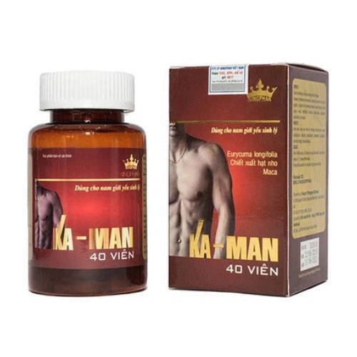 Viên uống tăng cường sinh lý nam Ka-Man Kingphar hộp 1 lọ 40 viên