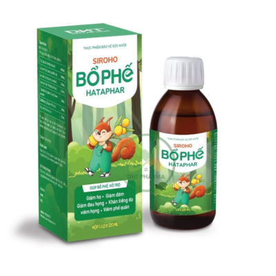 SiroHo Bổ Phế Hataphar hộp 1 lọ 120ml