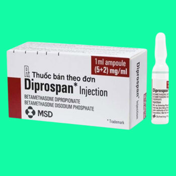 Thuốc kháng viêm Diprospan Inj (5+2)mg/ml Organon hộp 1 ống x 1ml
