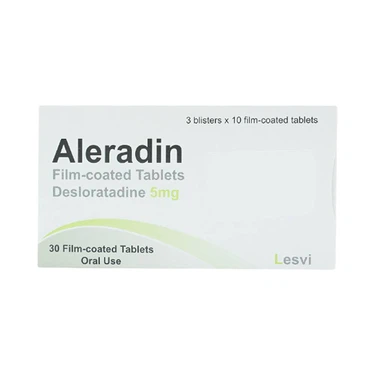 Thuốc chống dị ứng Aleradin 5mg hộp 3 vỉ x 10 viên