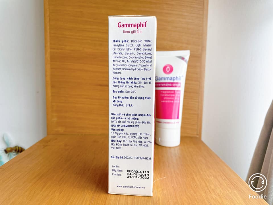 Kem dưỡng ẩm Gammaphil Moisturizing Cream Gamma hộp 1 tuýp 50g