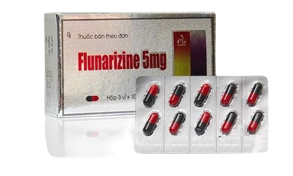 Thuốc điều trị đau nửa đầu, rối loạn tiền đình Flunarizine 5mg TV.Pharm ...