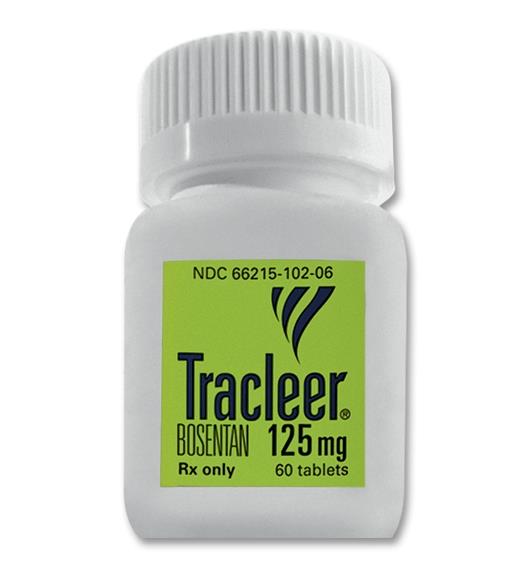 Thuốc điều trị tăng áp lực động mạch phổi Tracleer 125mg hộp 1 chai 60 ...