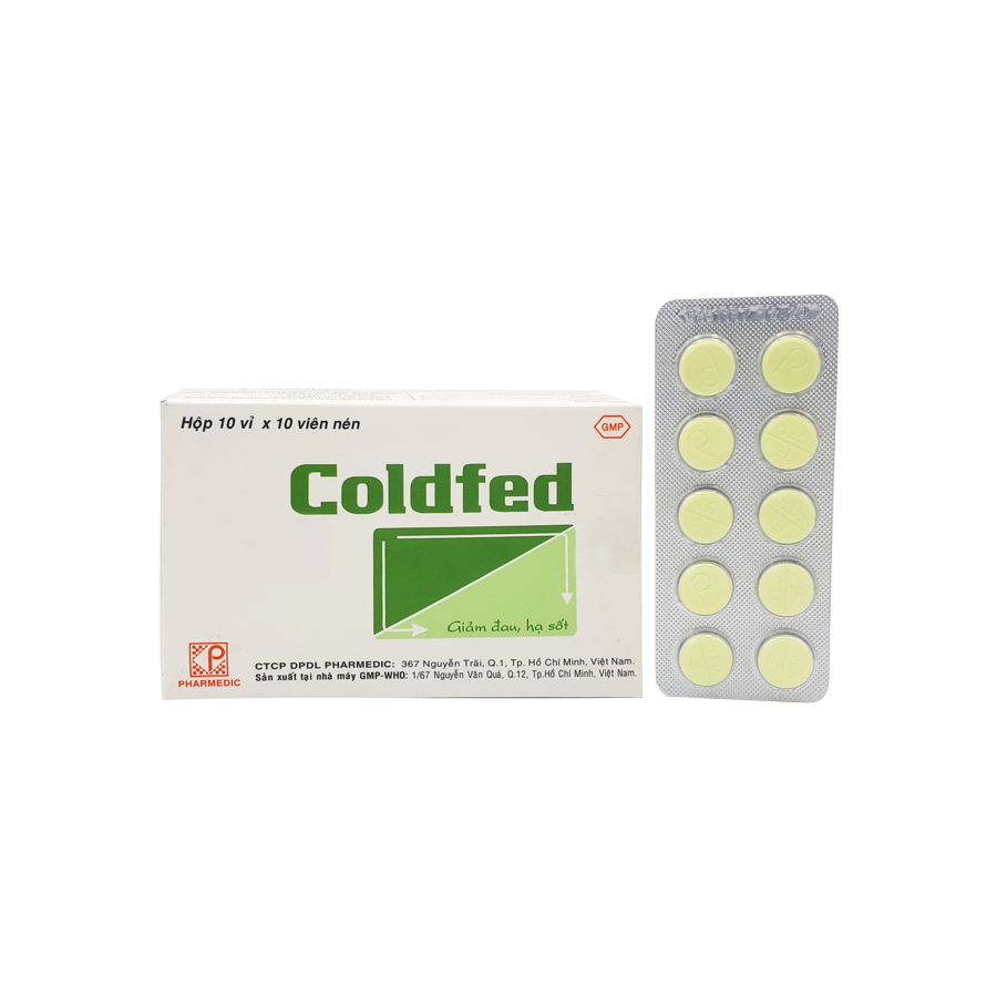 Thuốc trị cảm cúm Coldfed hộp 100 viên | Medigo