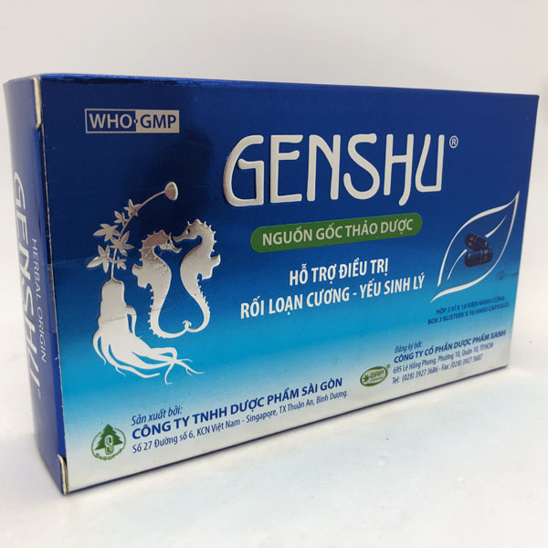 Thuốc hỗ trợ sinh lý Genshu hộp 30 viên