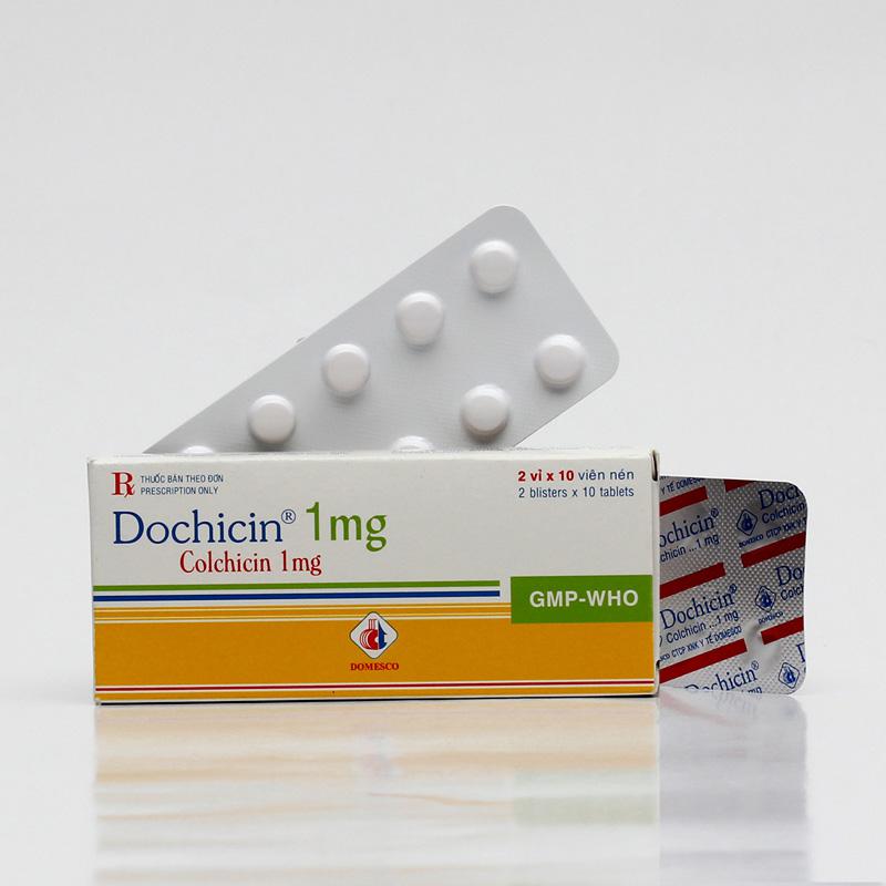Thuốc trị gout Dochicin 1mg hộp 20 viên | Medigo
