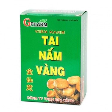 Hỗ trợ tăng cường chức năng gan Tai Nấm Vàng Gpharm hộp 3 vỉ x 10 viên