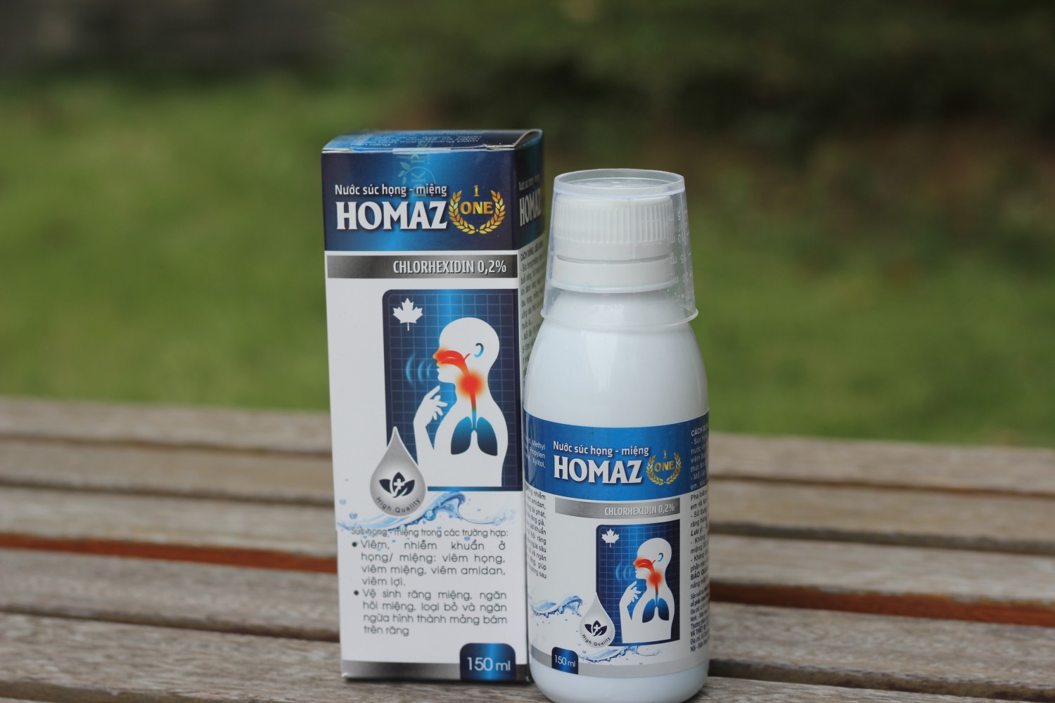 Nước súc họng miệng Homaz One hộp 1 chai 150ml