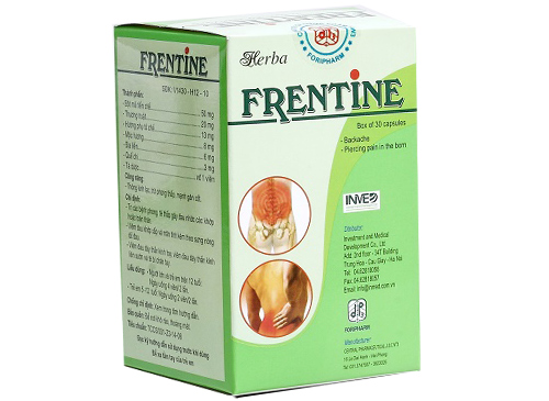 Hỗ trợ đau lưng, nhức xương FRENTIN H9000 hộp 1 lọ 30 viên