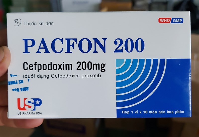 Thuốc kháng sinh PACFON 200 hộp 10 viên | Medigo