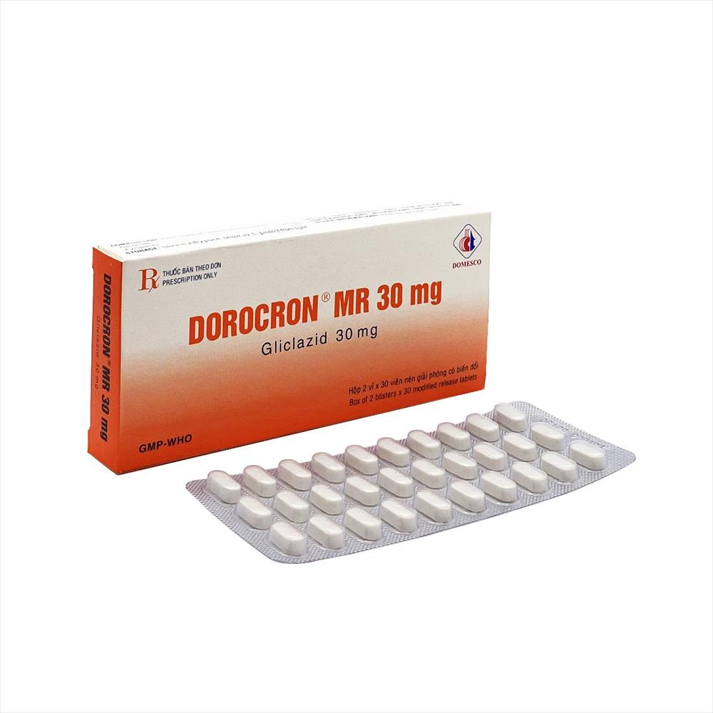 Thuốc điều trị đái tháo đường Dorocron MR 30mg hộp 60 viên | Medigo