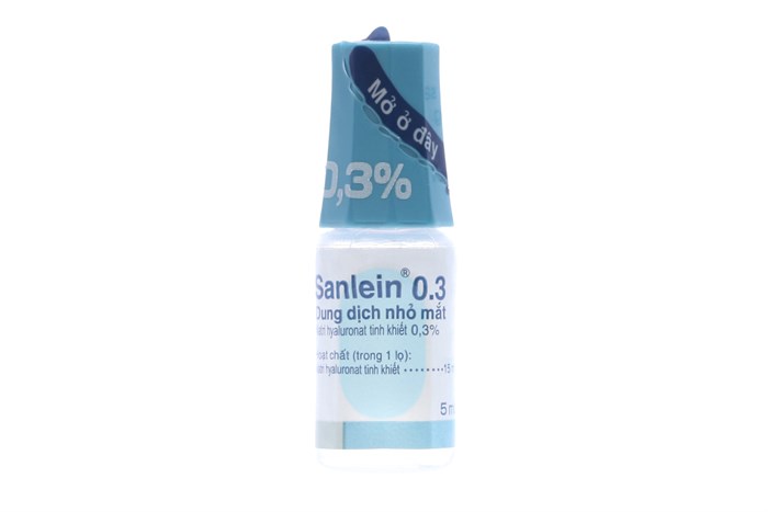 Thuốc nhỏ mắt Sanlein 0.3% hộp 1 chai 5ml