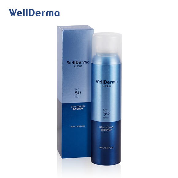 Xịt chống nắng chống trôi WellDerma G PLus Cooling Sun Spray SPF 50 PA ...