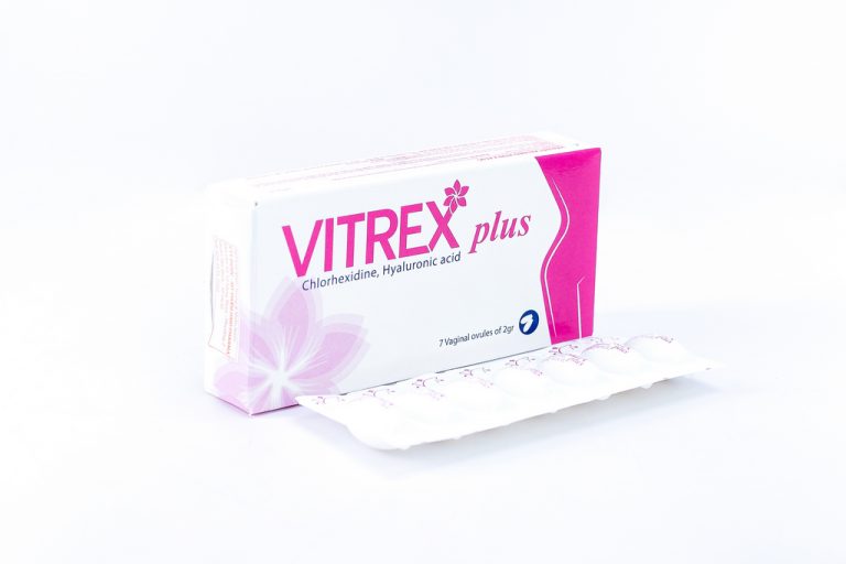 Thuốc đặt phụ khoa VITREX Plus hộp 1 vỉ x 7 viên