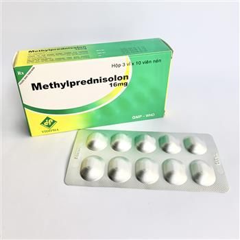 Thuốc kháng viêm Methylprednisolon 16mg VIDIPHA hộp 3 vỉ x 10 viên