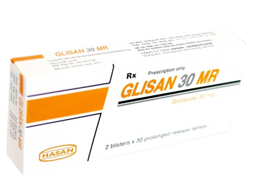 Thuốc điều trị đái tháo đường GLISAN 30 MR hộp 60 viên