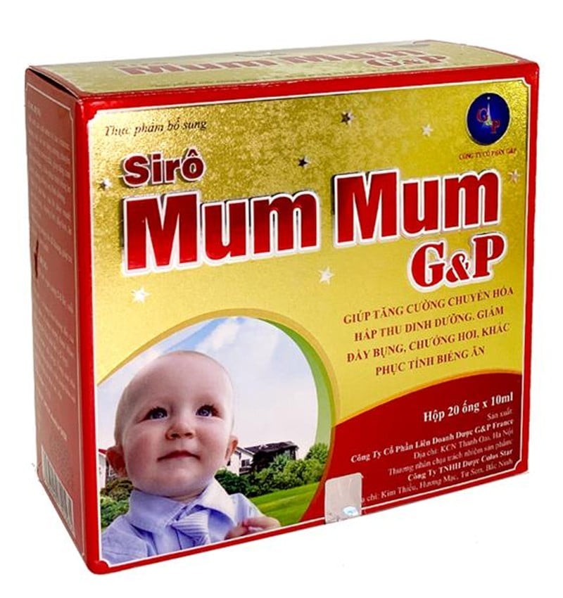 Hỗ trợ tăng cường hệ tiêu hoá, tăng sức đề kháng Siro Mum Mum G&P hộp ...