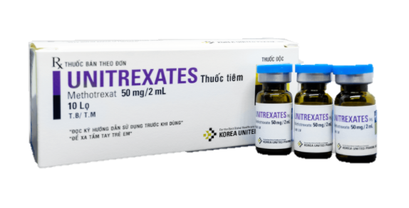 Thuốc tiêm UNITREXATES 50mg/2ml hộp 10 lọ