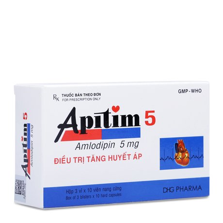 Thuốc điều trị tăng huyết áp Apitim 5 hộp 30 viên | Medigo