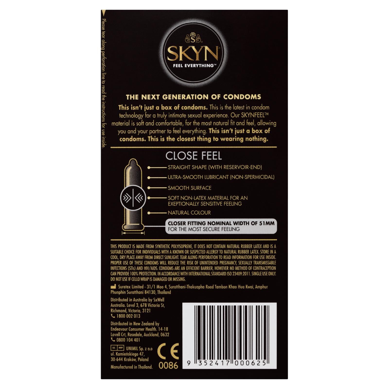 Bao cao su SKYN CLOSE FEEL hộp 10 cái | Medigo