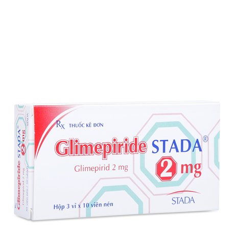 Thuốc điều trị đái tháo đường Glimepiride STADA 2mg hộp 30 viên | Medigo