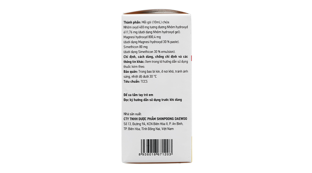 Thuốc điều trị viêm loét dạ dày Varogel hộp 20 gói x 10 ml