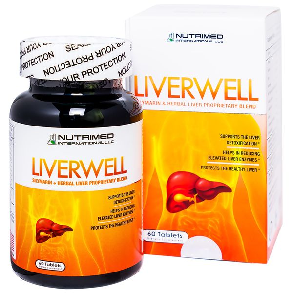 Viên uống giải độc gan Liverwell hộp 1 lọ 60 viên | Medigo