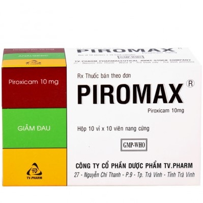 Thuốc giảm đau, kháng viêm PIROMAX 10mg hộp 100 viên