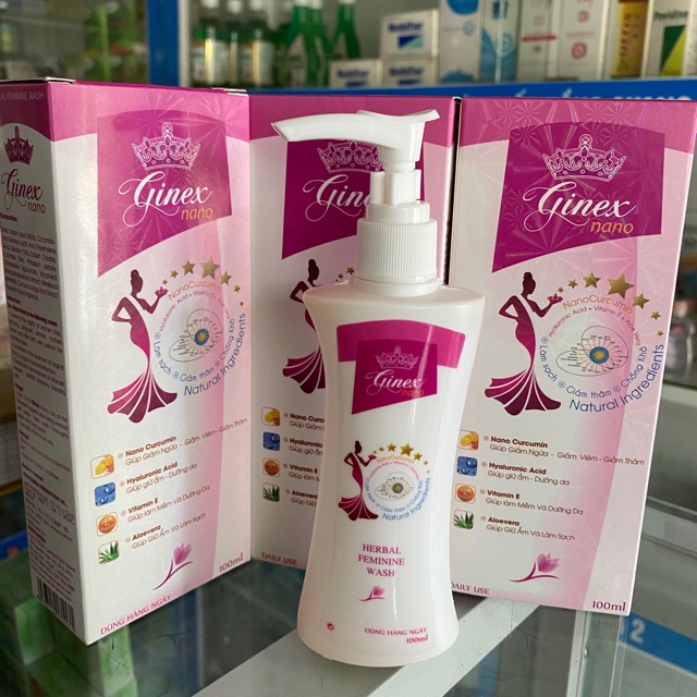 Gel vệ sinh phụ nữ Ginex Nano hộp 1 chai 100ml