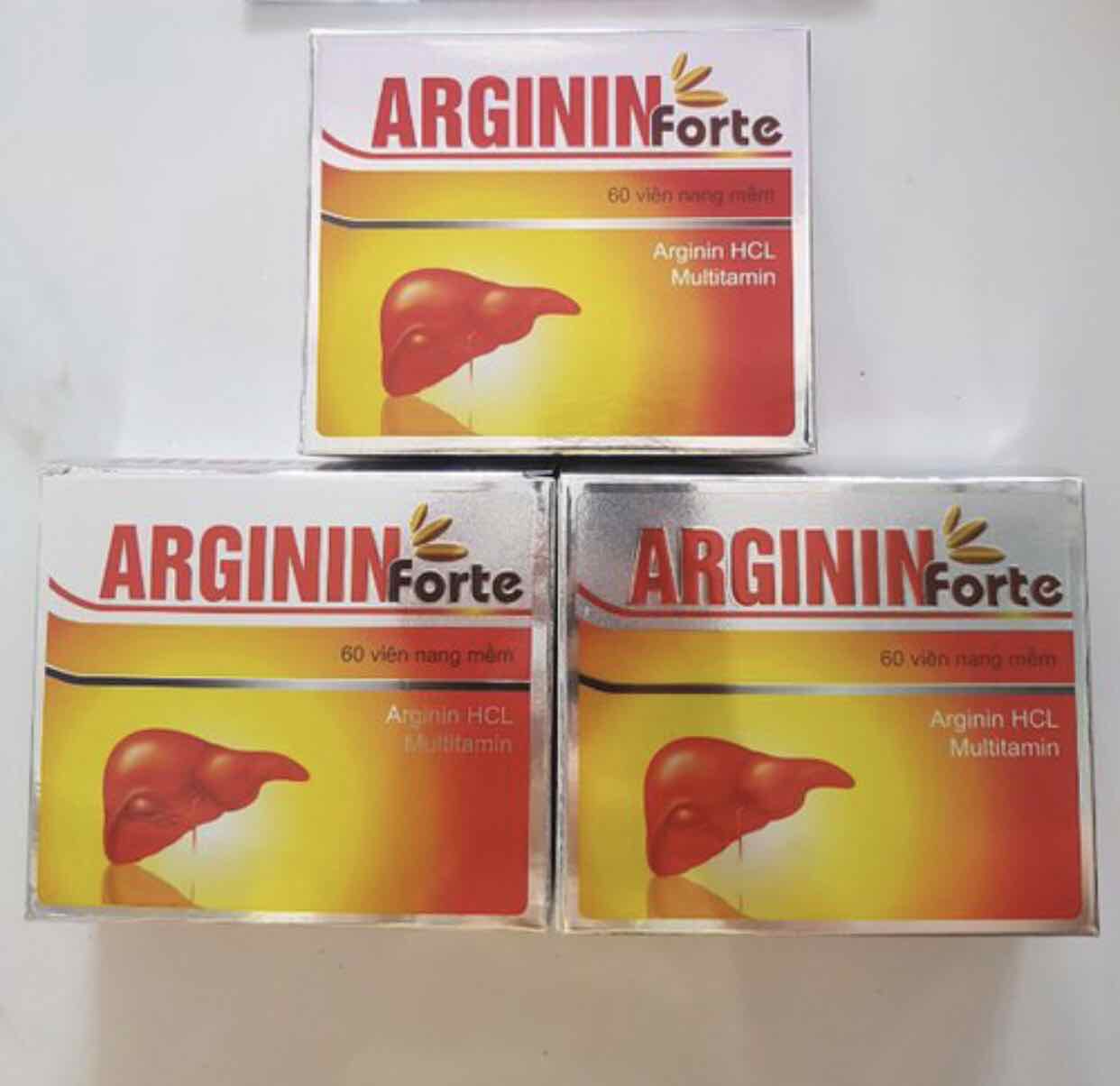 Viên uống hỗ trợ thanh nhiệt, giải độc gan ARGININ Forte hộp 60 viên ...