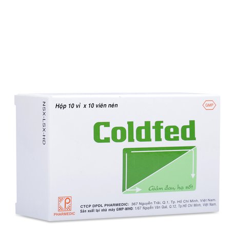 Thuốc trị cảm cúm Coldfed hộp 100 viên | Medigo