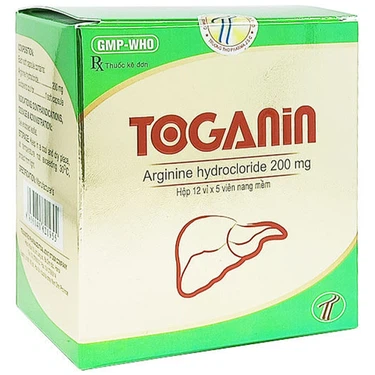 Thuốc điều trị suy giảm chức năng gan Toganin 200mg hộp 12 vỉ x 5 viên