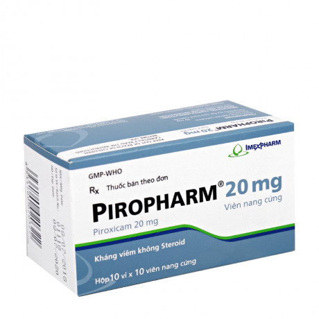 Thuốc kháng viêm Piropharm 20mg hộp 100 viên | Medigo