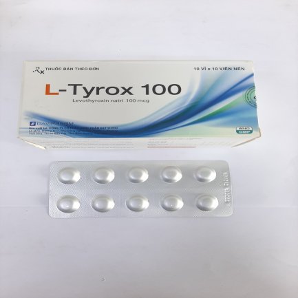 Thuốc điều trị bệnh lý tuyến giáp L - Tyrox 100 hộp 100 viên | Medigo