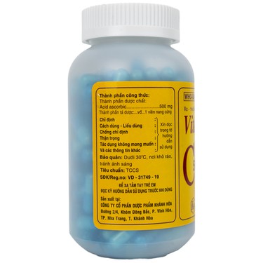 Thuốc dự phòng và điều trị bệnh Scorbut Vitamin C 500mg Khapharco hộp 1 ...
