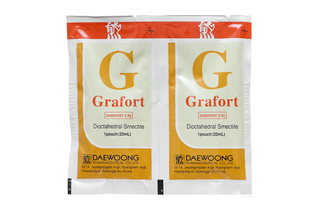 Thuốc trị tiêu chảy Grafort 3g hộp 20 gói x 20ml | Medigo
