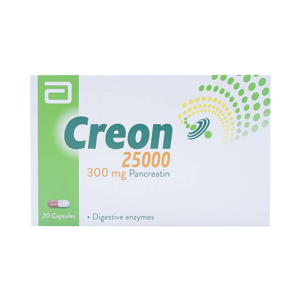 Thuốc bổ sung men tuỵ Creon 25000 hộp 20 viên | Medigo