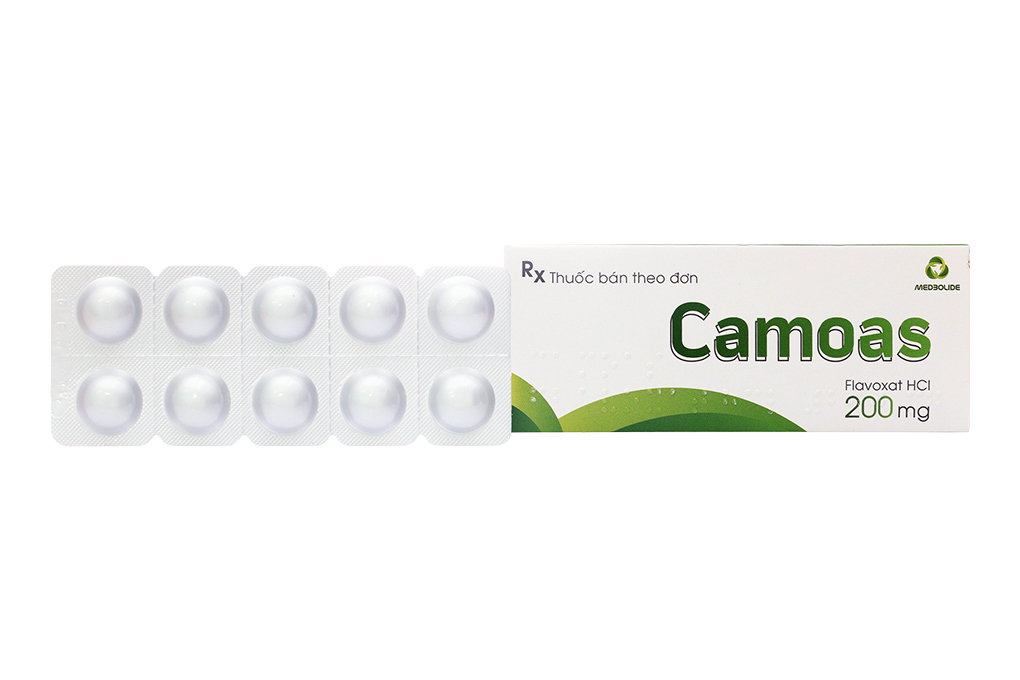 Thuốc trị tiểu gắt Camoas 200mg hộp 30 viên
