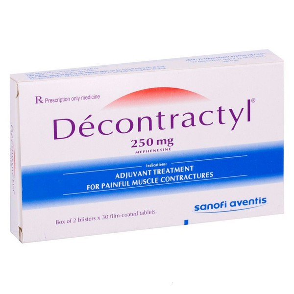 Thuốc giảm đau, giãn cơ Decontractyl 250mg hộp 60 viên