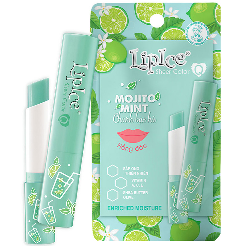 Son dưỡng chuyển màu Lipice Sheer Color Q Mojito Mint tuýp 2.4g | Medigo