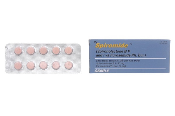 Thuốc lợi tiểu điều trị phù Spiromide hộp 20 viên | Medigo