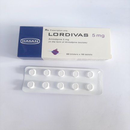 Thuốc điều trị tăng huyết áp Lordivas 5 hộp 30 viên | Medigo